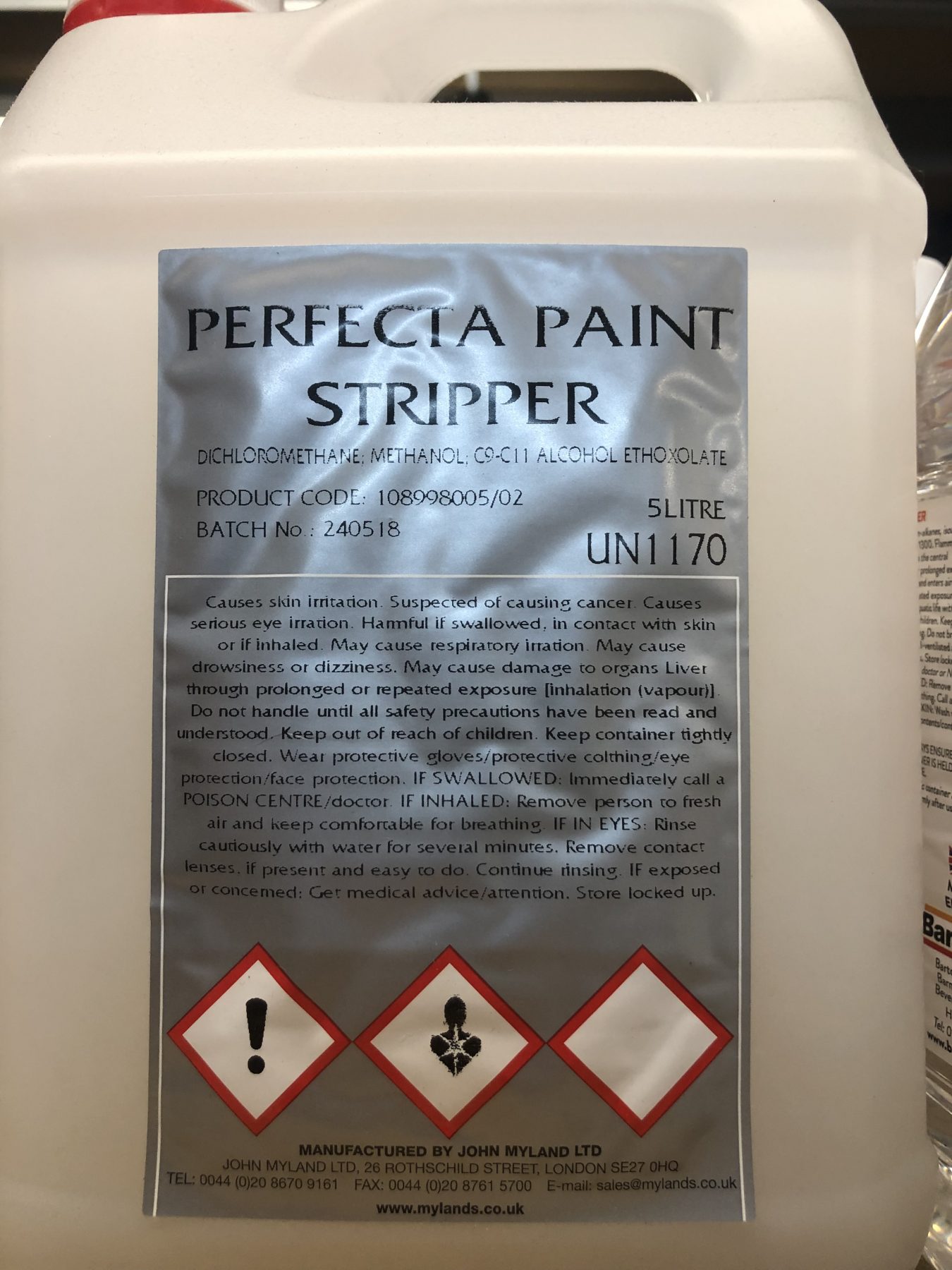 Perfecta Paint Stripper - Martins Upholstery Supplies